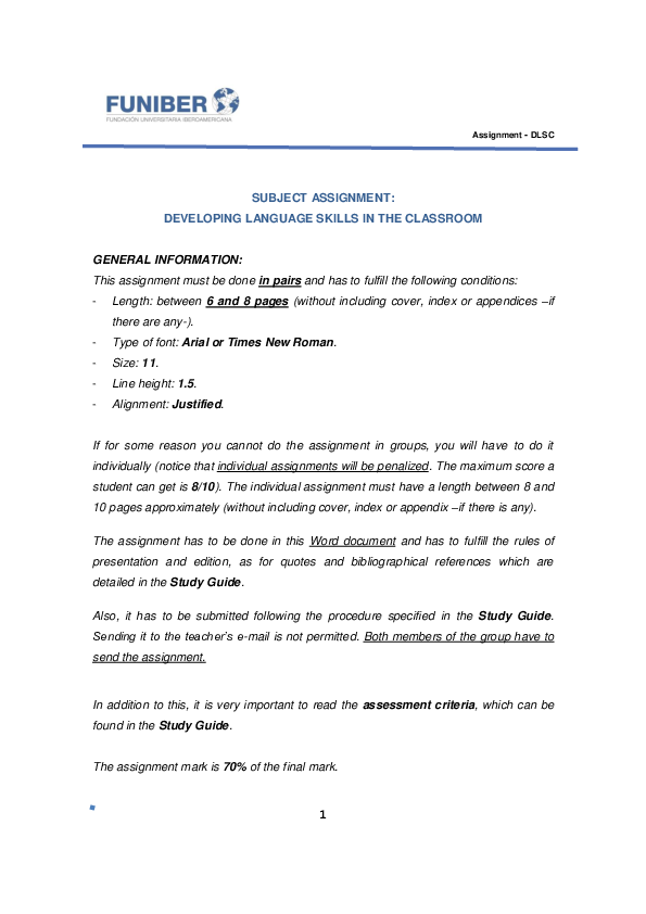 (PDF) Assignment -DLSC SUBJECT ASSIGNMENT: DEVELOPING LANGUAGE SKILLS ...