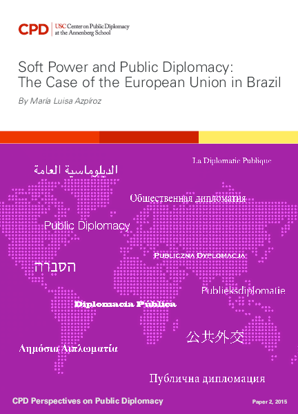 (PDF) Soft Power and Public Diplomacy: The Case of the European Union ...