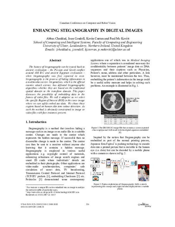 (PDF) Enhancing Steganography In Digital Images