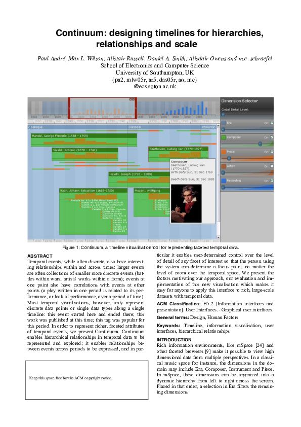 (PDF) Continuum: designing timelines for hierarchies, relationships and ...