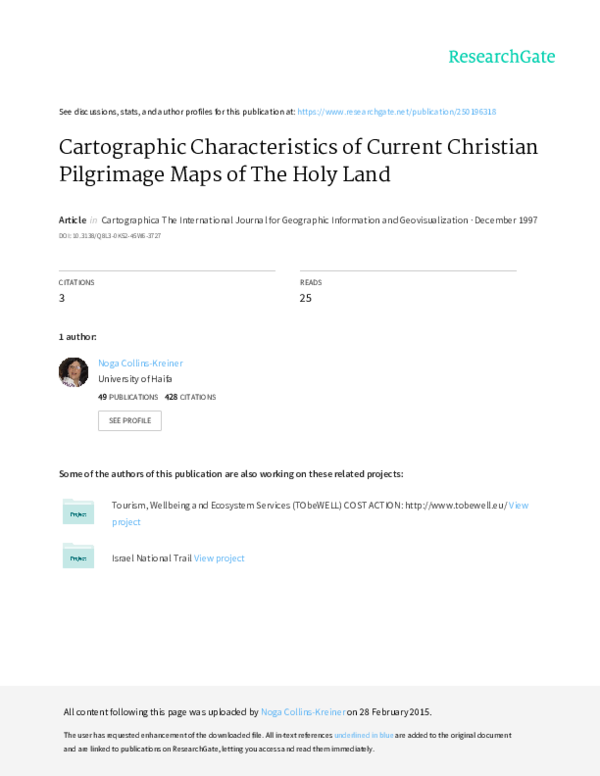 (PDF) Cartographic Characteristics of Current Christian Pilgrimage Maps ...