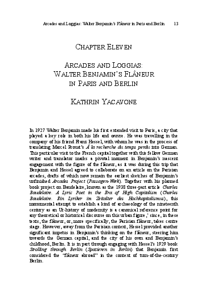 (DOC) Arcades and Loggias: Walter Benjamin’s Flâneur in Paris and Berlin