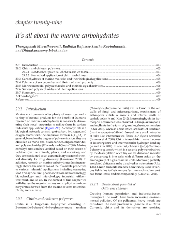 (PDF) It s all about the marine carbohydrates