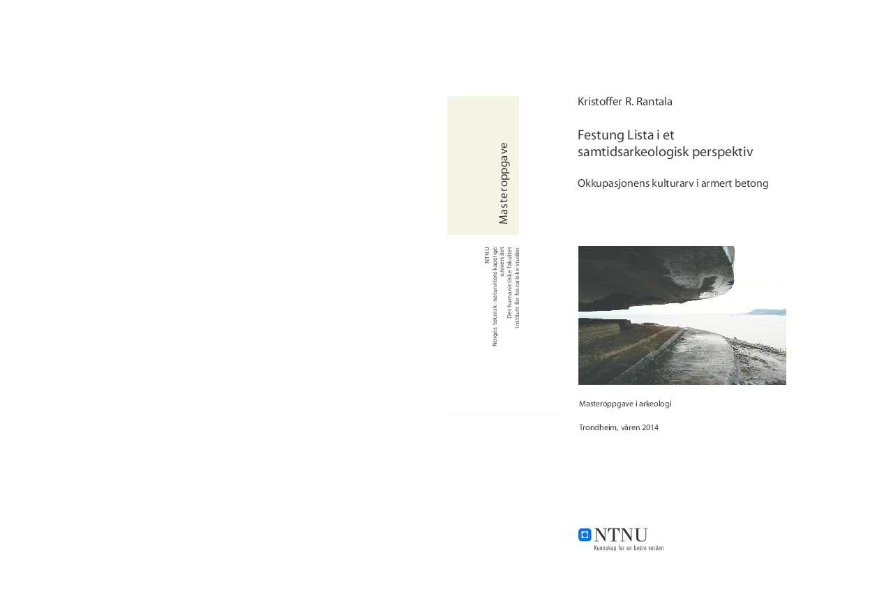 (PDF) Festung Lista i et samtidsarkeologisk perspektiv