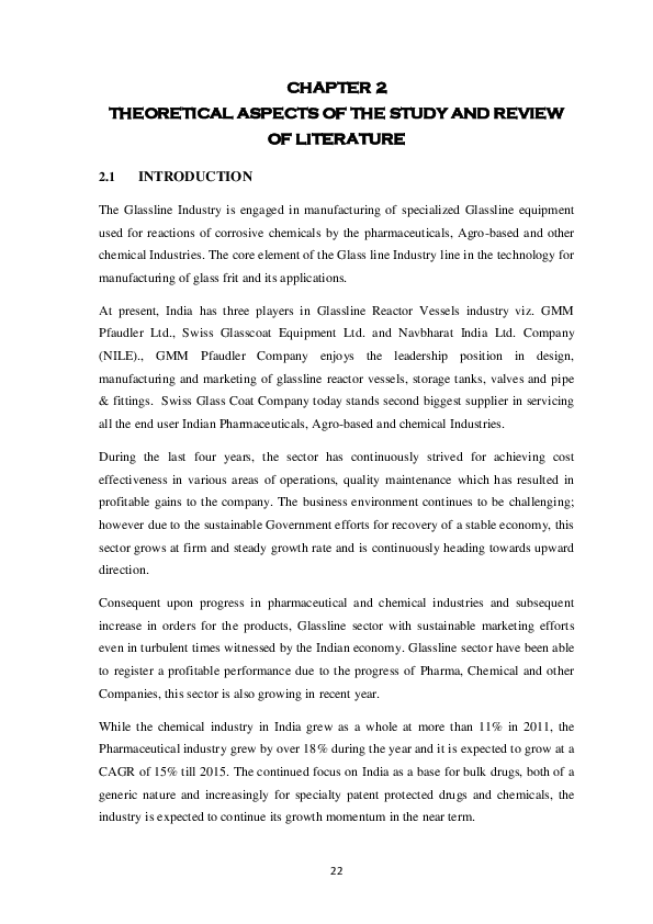 (PDF) THEORETICAL ASPECTS OF THE STUDY AND REVIEW OF LITERATURE