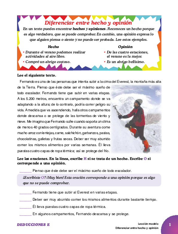 (PDF) Hechos y opiniones