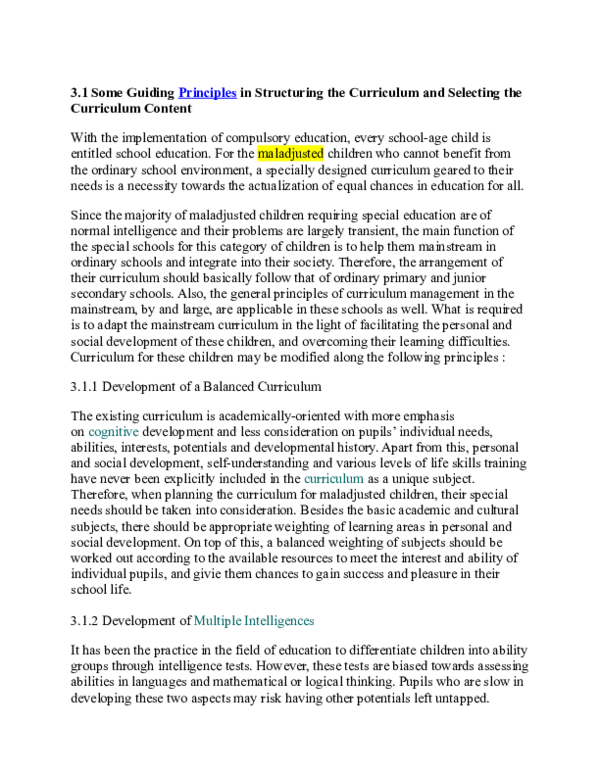 (DOC) 3.1 Some Guiding Principles in Structuring the Curriculum and ...