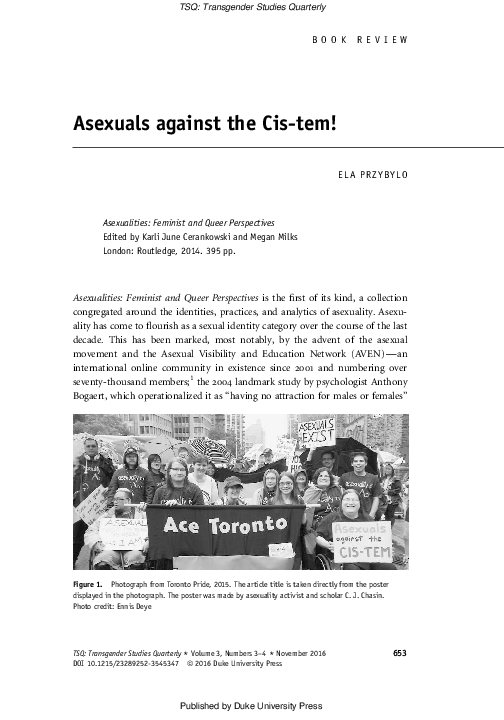 (PDF) Asexuals against the Cis-tem!