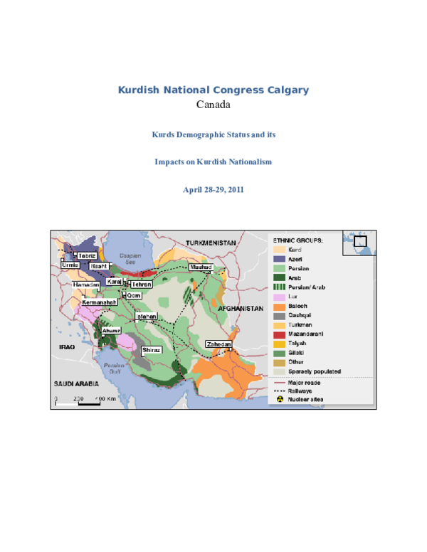 (DOC) Canada Kurds Demographic Status and its Impacts on Kurdish ...