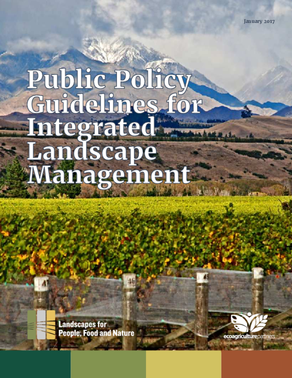 (PDF) Public Policy Guidelines for Integrated Landscape Management