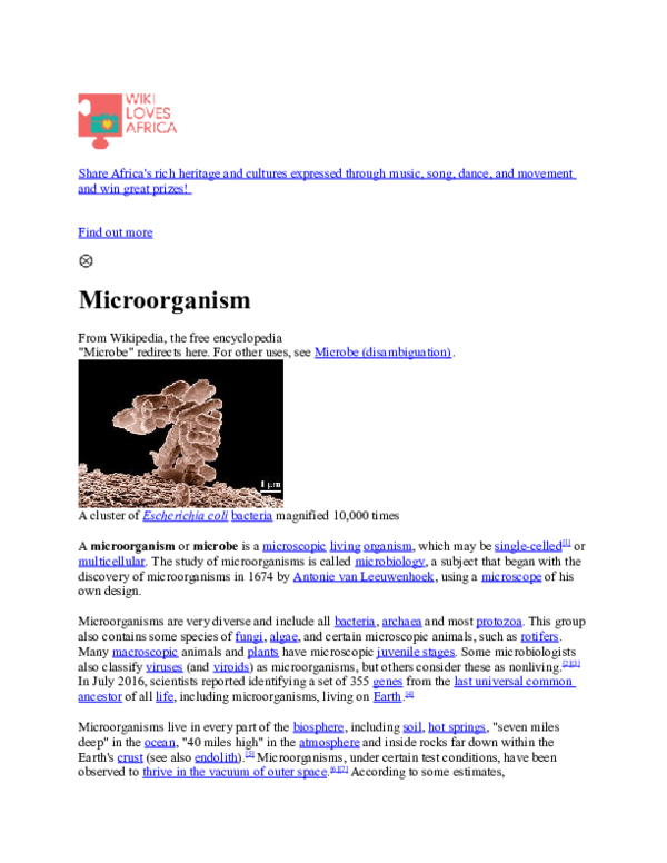 (DOC) Micro organism