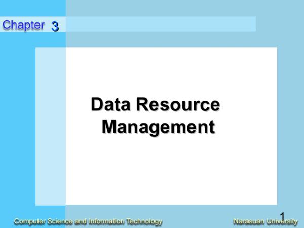 (PPT) Data resource management
