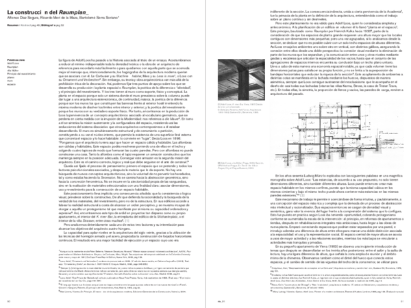 (PDF) La construcción del Raumplan