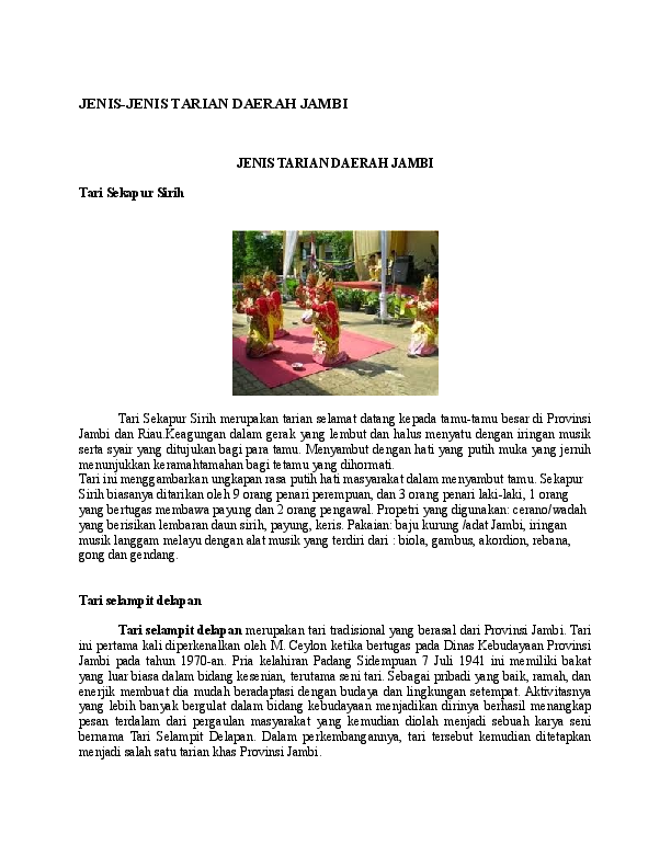 Tari Selampir Delapan