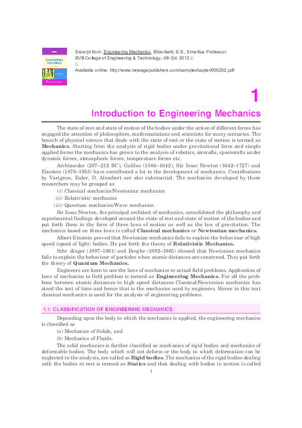 (PDF) Introduction to Engineering Mechanics.pdf