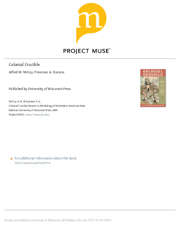 (PDF) "On the Tropic of Cancer" in 'Colonial Crucible: Empire in the ...