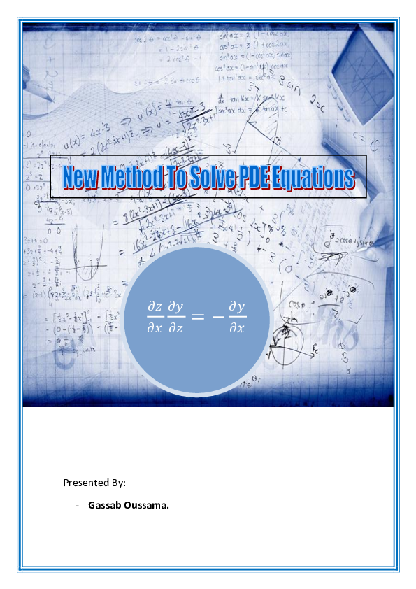 (PDF) New method to solve pde equations.pdf