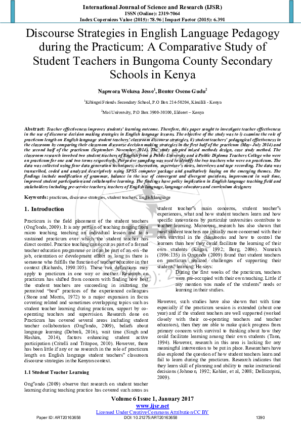 (PDF) Discourse Strategies in English Language Pedagogy during the ...