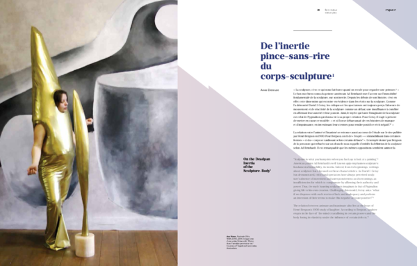 (PDF) "On the deadpan inertia of the sculpture-body"/ "De l''inertie ...