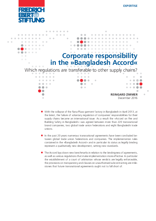 (PDF) Corporate responsibility in the »Bangladesh Accord