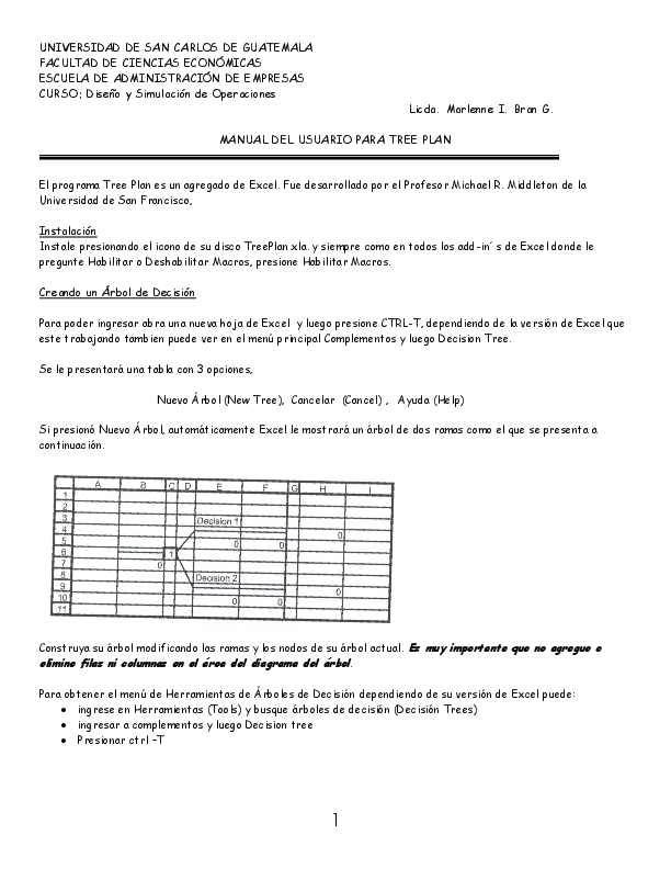(PDF) Manual tree plan