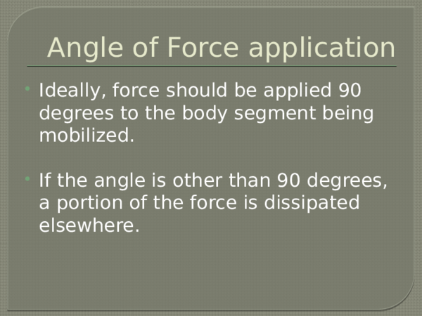 (PPT) Angle of Force application