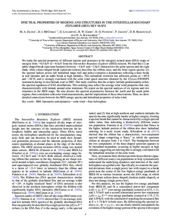 (PDF) Spectral Properties of Regions and Structures in the Interstellar ...