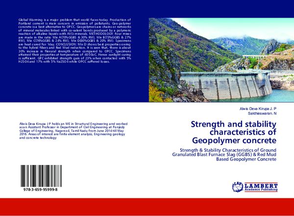 (PDF) A book on Geopolymer concrete using GGBS and Red Mud-Lambert ...