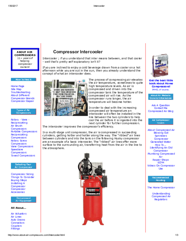 (PDF) Compressor Intercooler