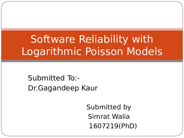(PPT) Logarithmic Poisson Models