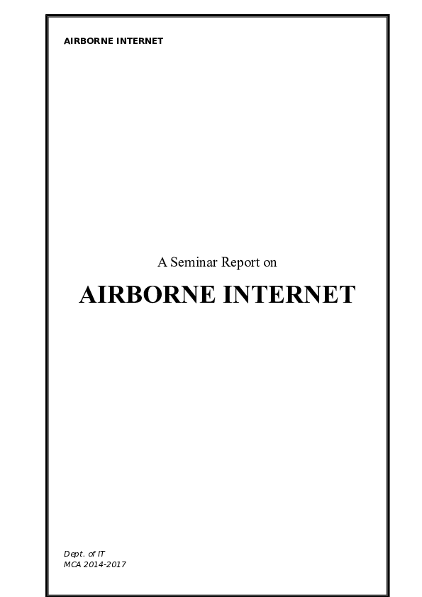 (DOC) AIRBORNE INTERNET