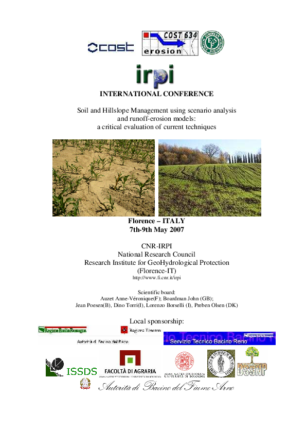 (PDF) Water soil erosion risk assessment under different conditions in ...