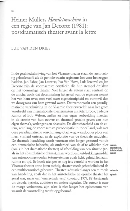 (PDF) Heiner Müllers Hamletmachine