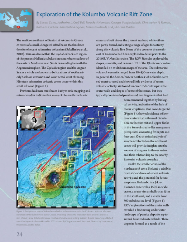 (PDF) Exploration of the Kolumbo Rift Zone