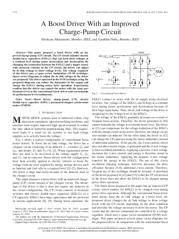(PDF) A Boost Driver With an Improved Charge-Pump Circuit