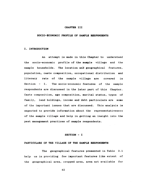 (PDF) CHAPTER III SOCIO-ECONOMIC PROFILE OF SAMPLE RESPONDENTS