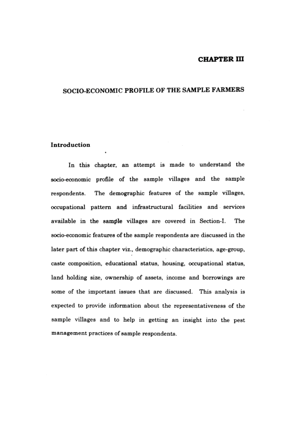 (PDF) SOCIO-ECONOMIC PROFILE OF THE SAMPLE FARMERS