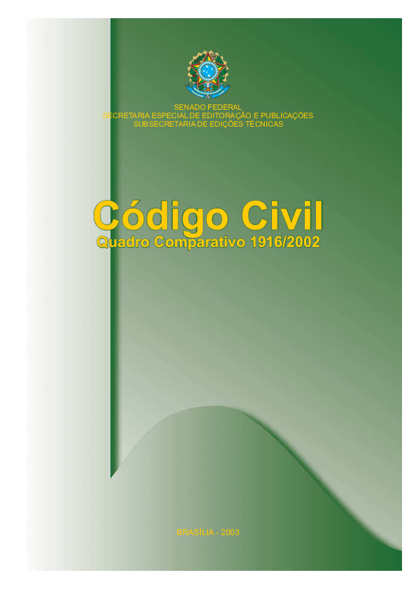 (PDF) Quadro Comparativo Codigo Civil