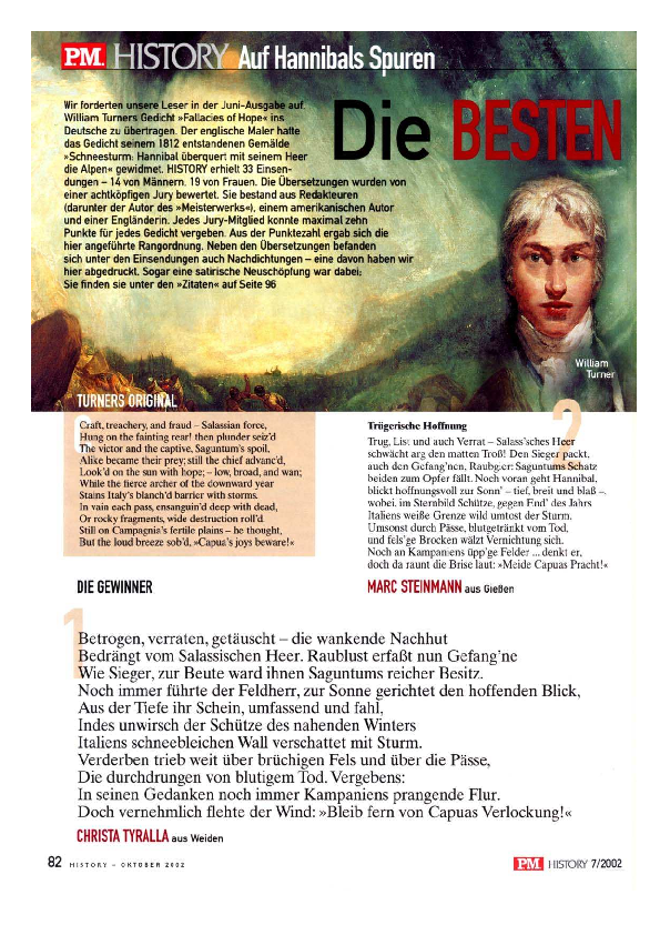 (PDF) ÜBERSETZUNG: Marc Steinmann: William Turner. "Fallacies of Hope".