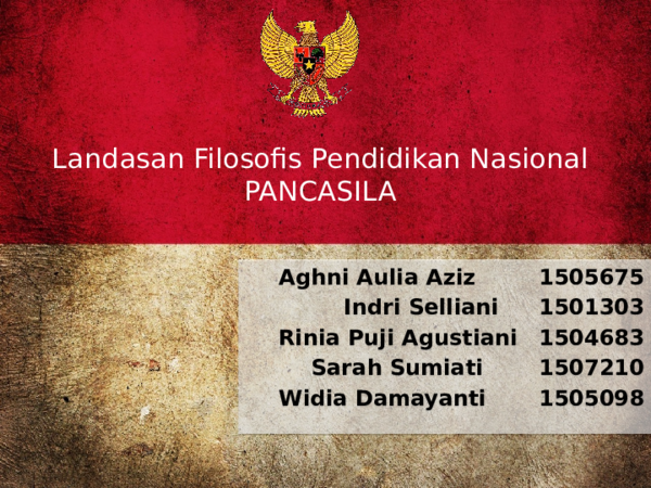 (PPT) LANDASAN FILOSOFIS PENDIDIKAN NASIONAL