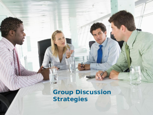 (PPT) Group Discussion Strategies