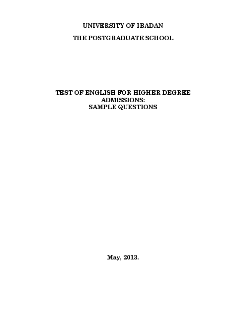 (PDF) Sample questions