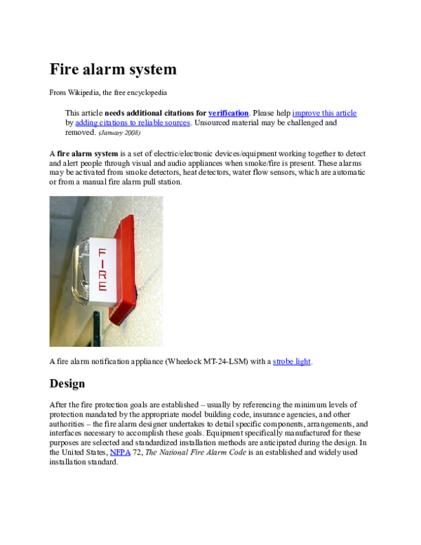 (DOC) Fire alarm system