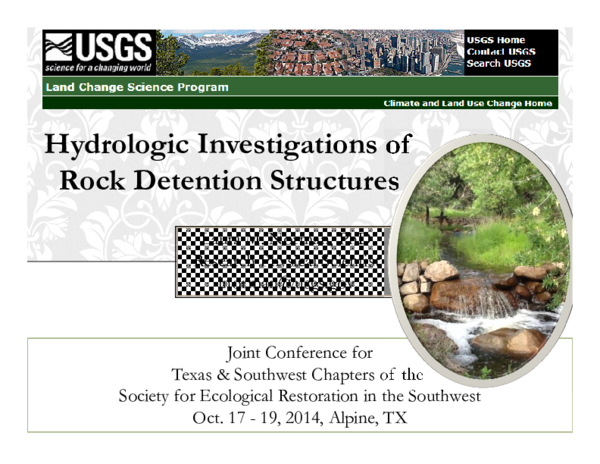 (PDF) Hydrologic {Investigations} of {Rock} {Detention} {Structures