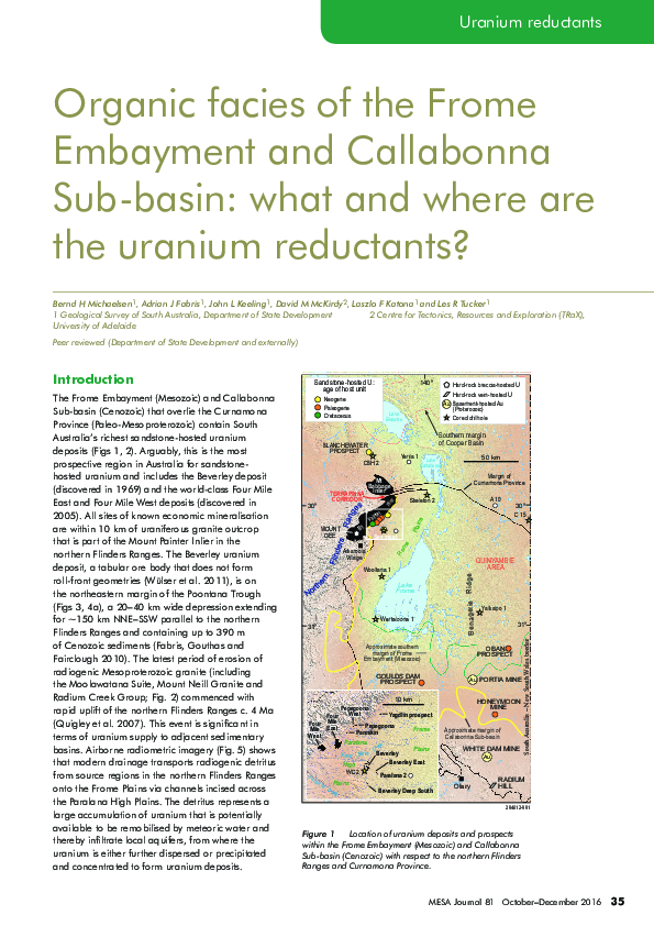(PDF) Organic facies of the Frome Embayment and Callabonna Sub-basin ...