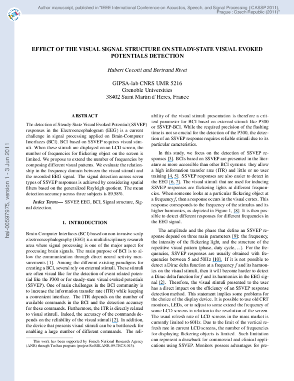(PDF) Transient brain activity explains the spectral content of steady-state visual evoked ...