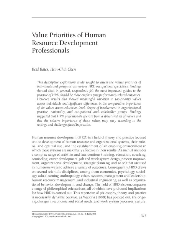(PDF) Foundations of Human Resource Development, by Richard A.Swanson ...