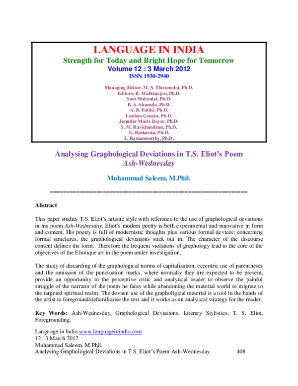 (PDF) LANGUAGE IN INDIA Strength for Today and Bright Hope for Tomorrow ...