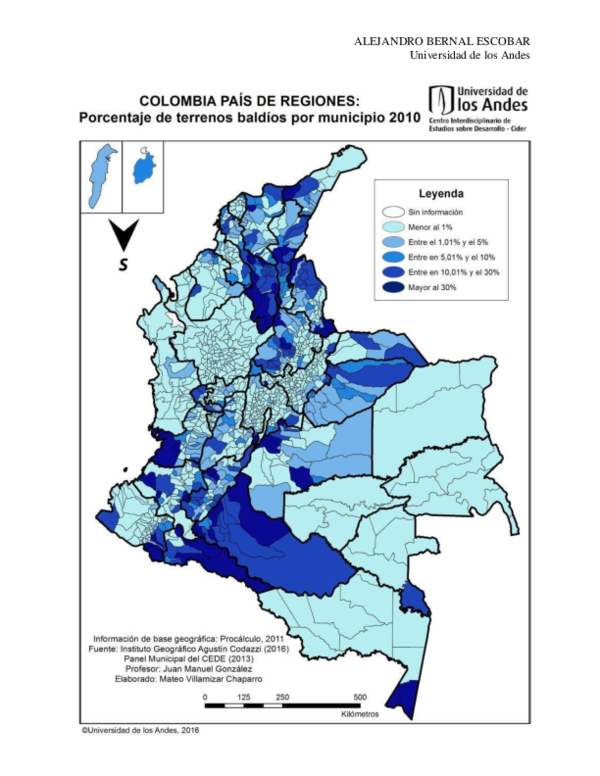 (PDF) EL PROBLEMA DE LOS BALDÍOS EN COLOMBIA