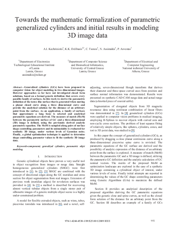 (PDF) Towards the Mathematic Formalization of Parametric Generalized ...